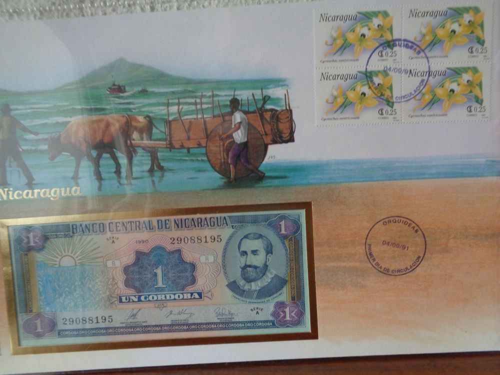 BANKNOTENBRIEF NICARAGUA (Neu und originalverpackt) in Fislisbach für CHF 2 – mit Lieferung auf ...