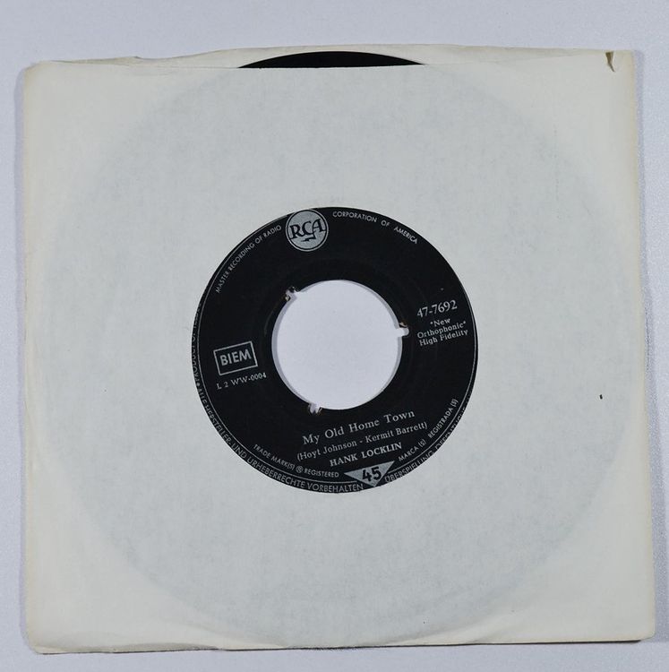 Single: HANK LOCKLIN - Please Help Me (Gebraucht) in Frenkendorf für ...