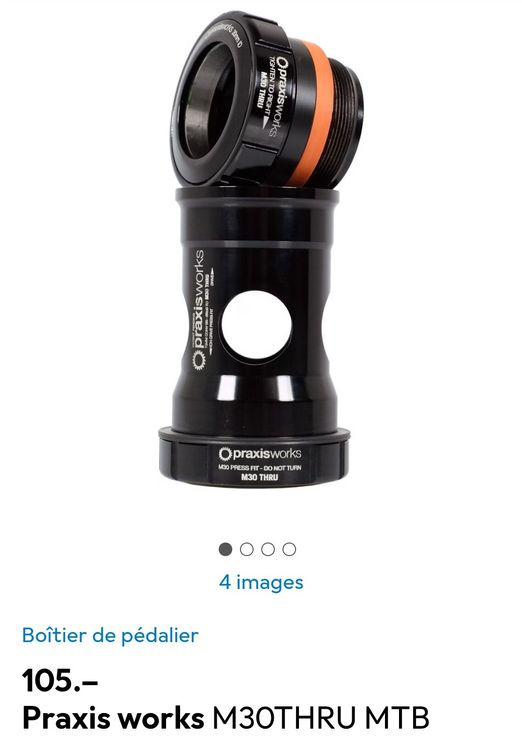 Boîtier de pédalier Praxis works M30THRU MTB - État neuf! (Neu und ...