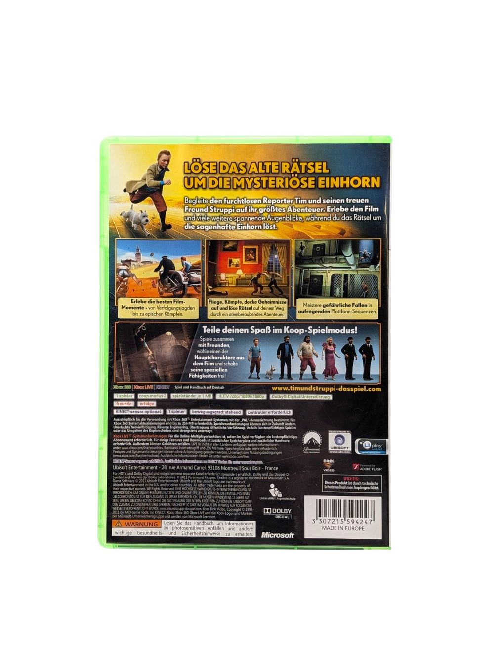 Die Abenteuer von Tim und Struppi Xbox 360 (Gebraucht) in Domat/Ems für ...