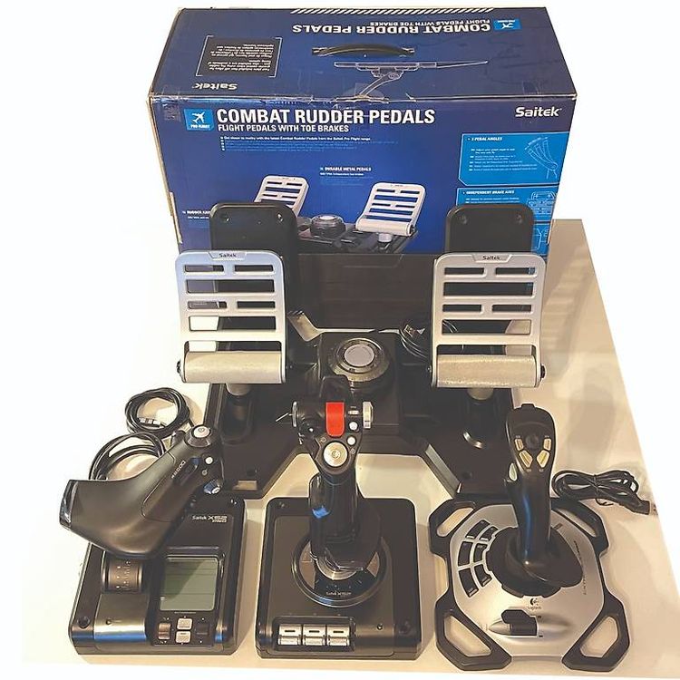 SAITEK - COMBAT RUDDER PEDALS + X52 PRO + EXTREME P3D PRO (Gebraucht ...