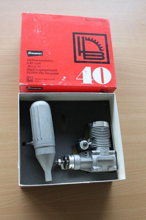 Modellmotor Graupner HB 40 mit Schalldämpfer Best-Nr. 1529 | Acheter sur Ricardo