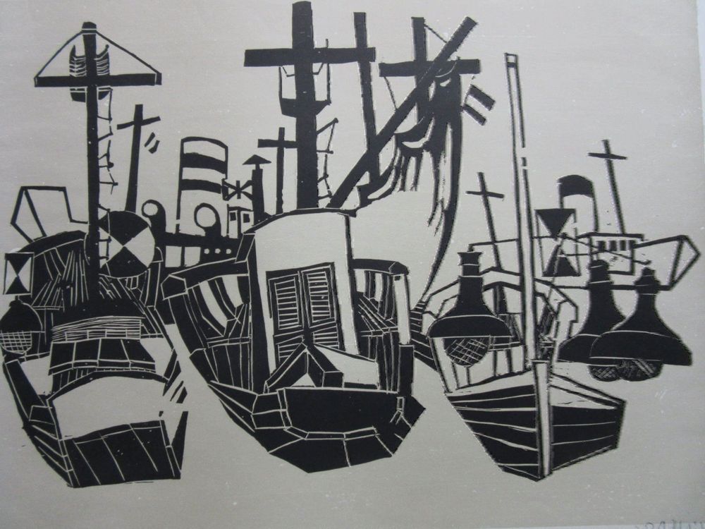 KÜNSTLER ? HOLZSCHNITT unleserlich signiert (Gebraucht) in Gersau für CHF 22 – mit Lieferung auf ...