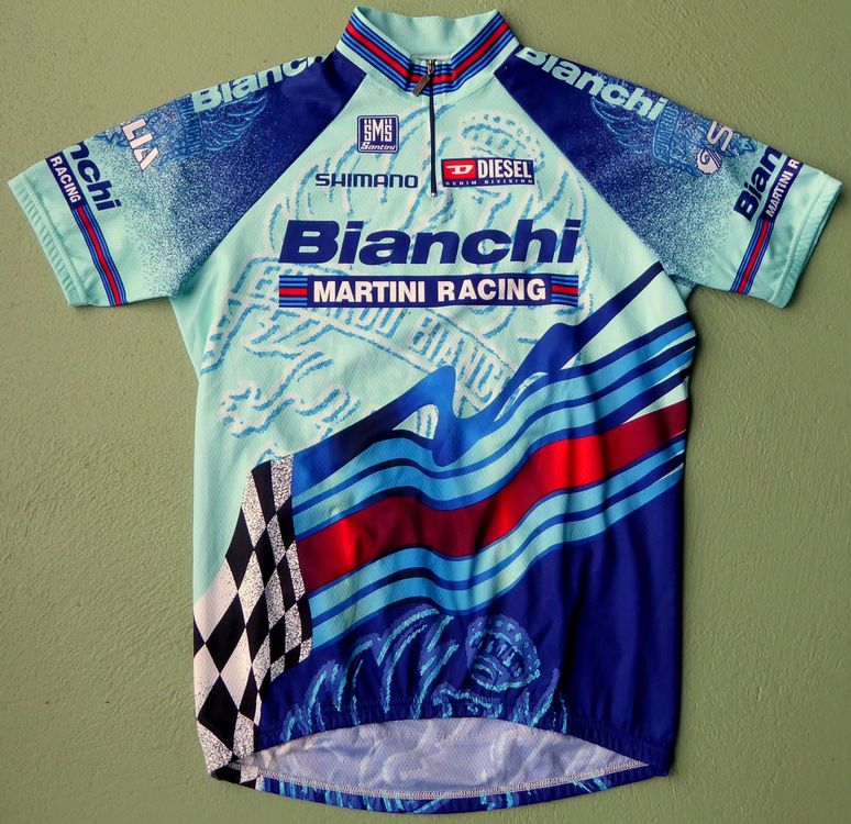 orig. vintage Team BIANCHI MARTINI RACING SANTINI Velotrikot | Kaufen auf Ricardo