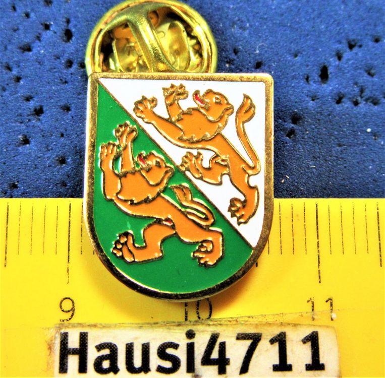 SCHMUCK-PIN KANTONS-WAPPEN THURGAU KLEIN 15X33mm GOLDIG | Kaufen auf Ricardo
