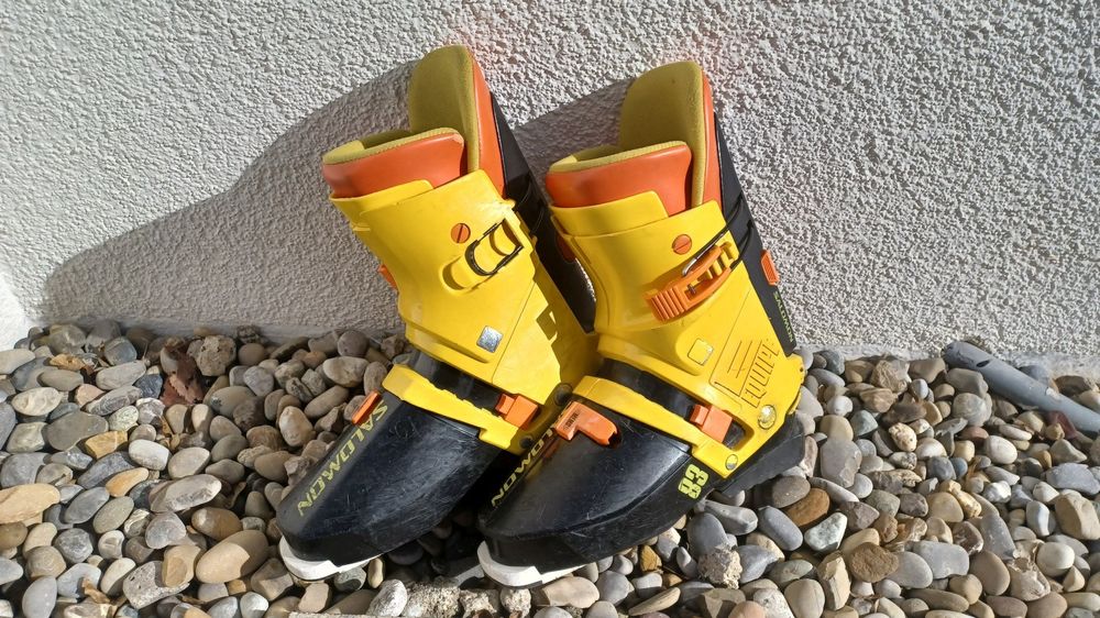 Skischuhe Salomon Equipe 83 Rückeinstieg gelb (Oldie) (Gebraucht) in ...
