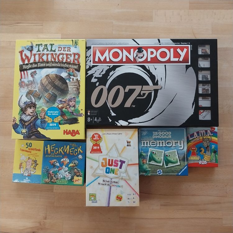 7x Board Games Bundle: Monopoly 007, Viking, Memory +more! (Gebraucht ...