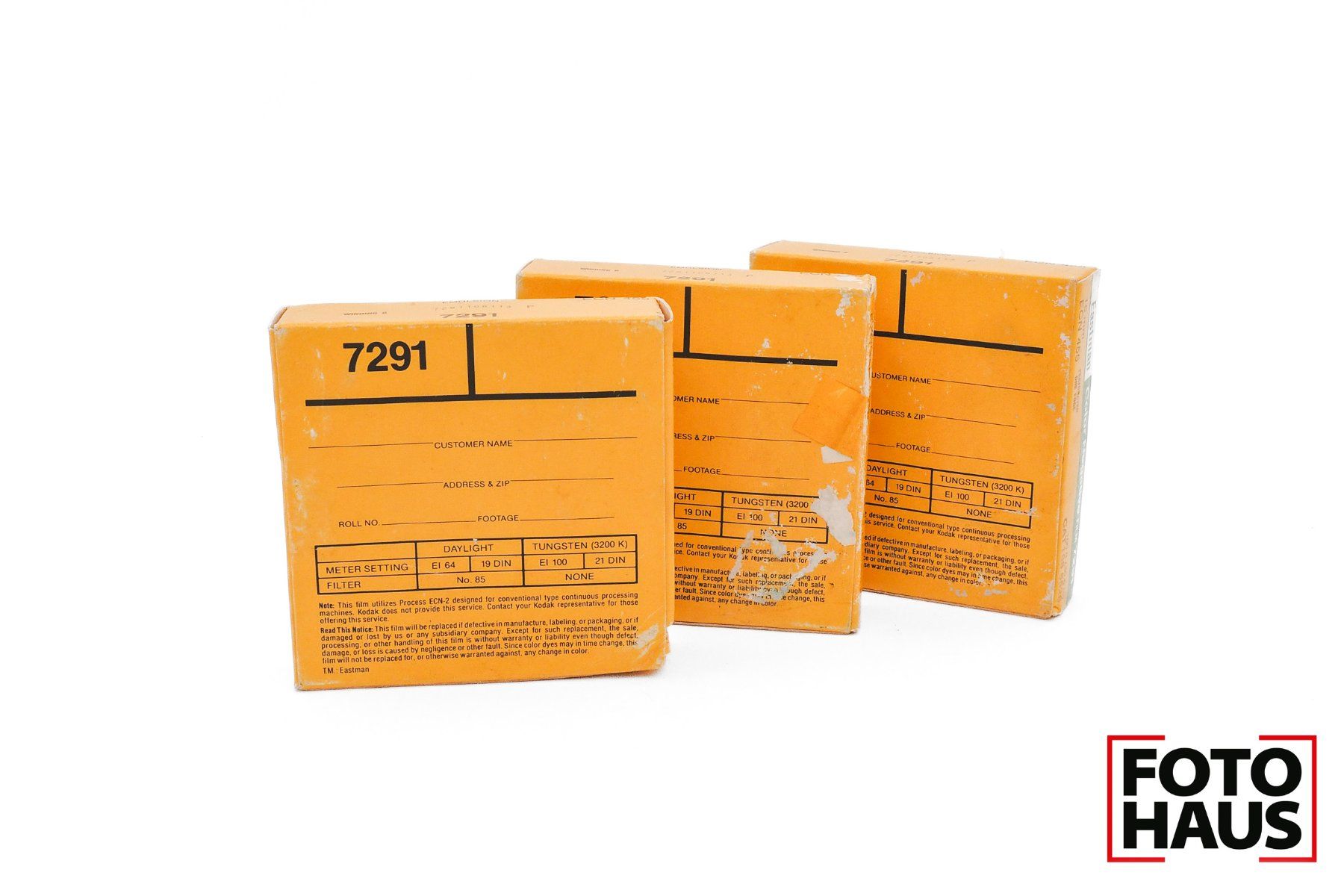 3x Kodak Eastman Color Negative Film 7291 16mm 0695 (Defekt) in Basel ...