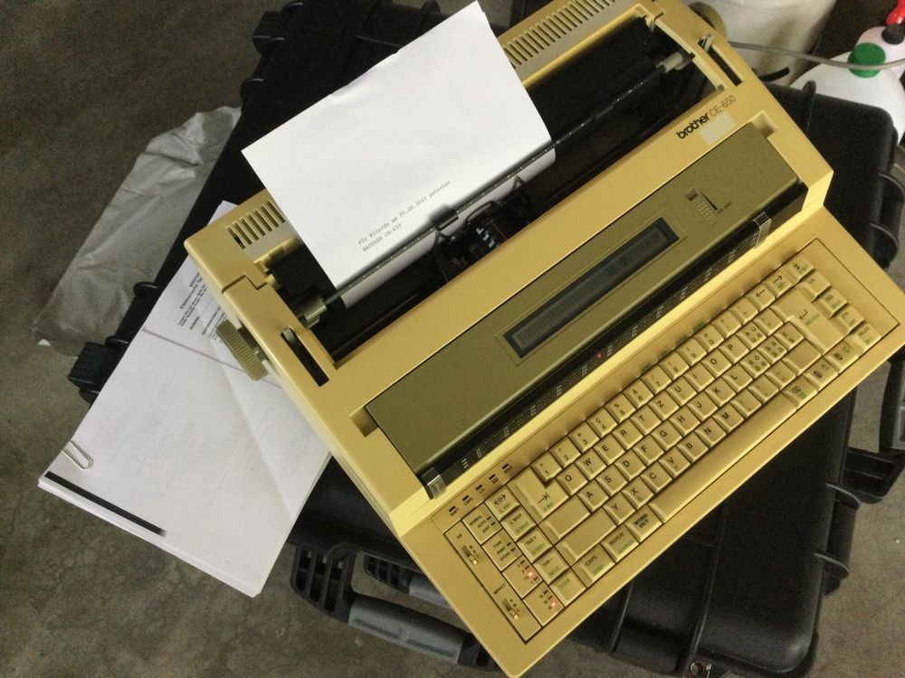 Brother CE-650 Elektrische Schreibmaschine. Geprüft! (Gebraucht) in ...