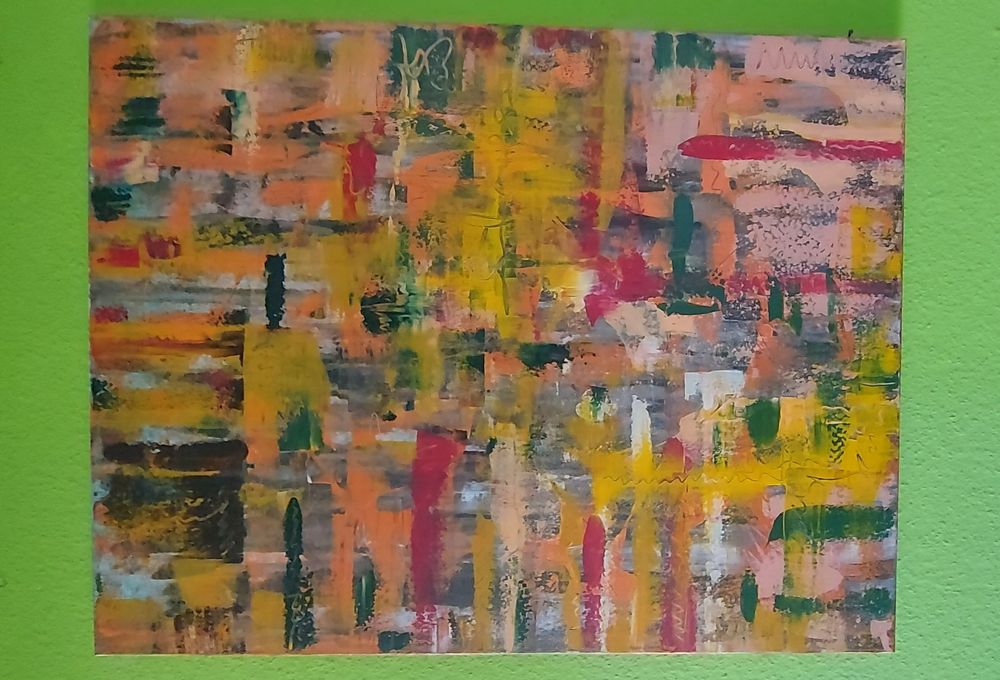 Bild, Farbenfroh, Modern,von mir selbstgemalt 70×90 (Neu (gemäss Beschreibung)) in Riehen für ...
