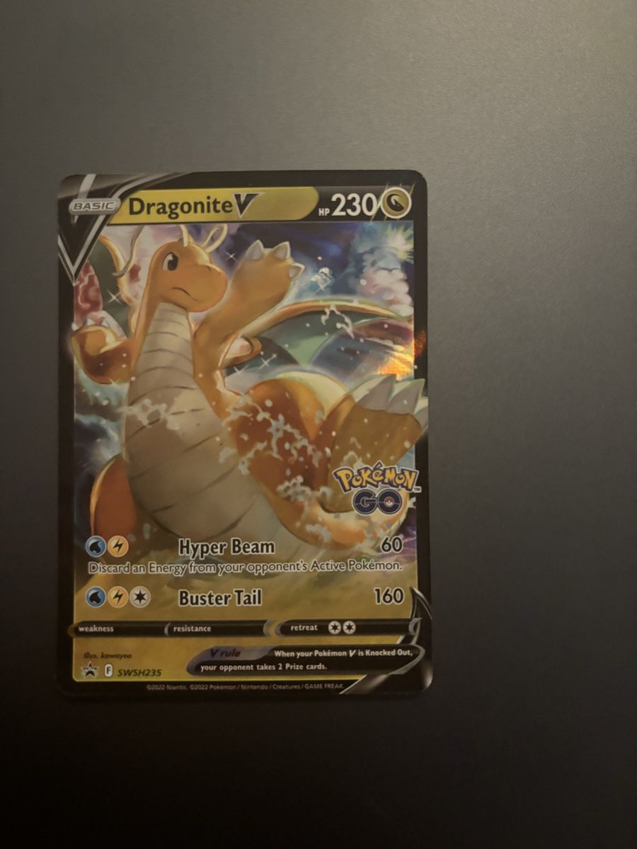 Dragonite V - Pokémon GO Promo - Mint Condition (Nuovo (secondo la ...