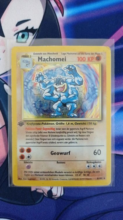 Pokemon Base Set Machomei 8/102 1. Ed | Kaufen auf Ricardo