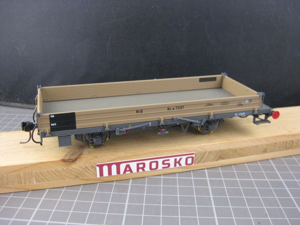 Bemo 9463 107, RhB Kk-w 7337, mit OVP, mit Kaddee Kupplungen (Gebraucht ...