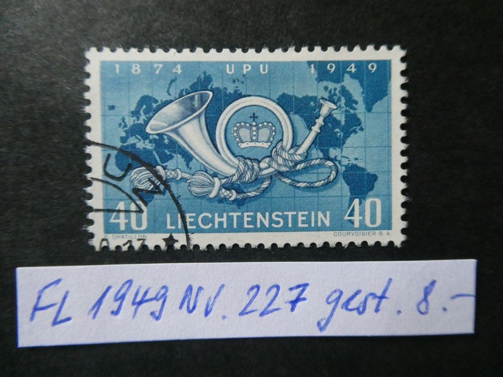 FL 1949 Nr. 227 gestempelt (Gebraucht) in Lausen für CHF 1.5 – mit Lieferung auf Ricardo kaufen
