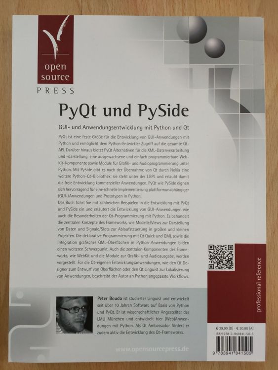 Pyqt Und Pyside Gui Und Anwendungsentwicklung Miy Python Qt Kaufen