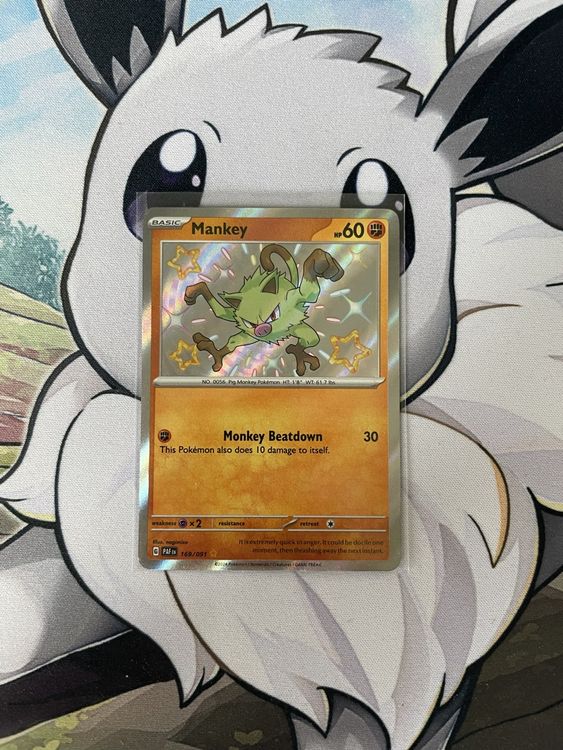 Pokemon Karte SHINY Mankey Paldean Fates EN | Kaufen auf Ricardo