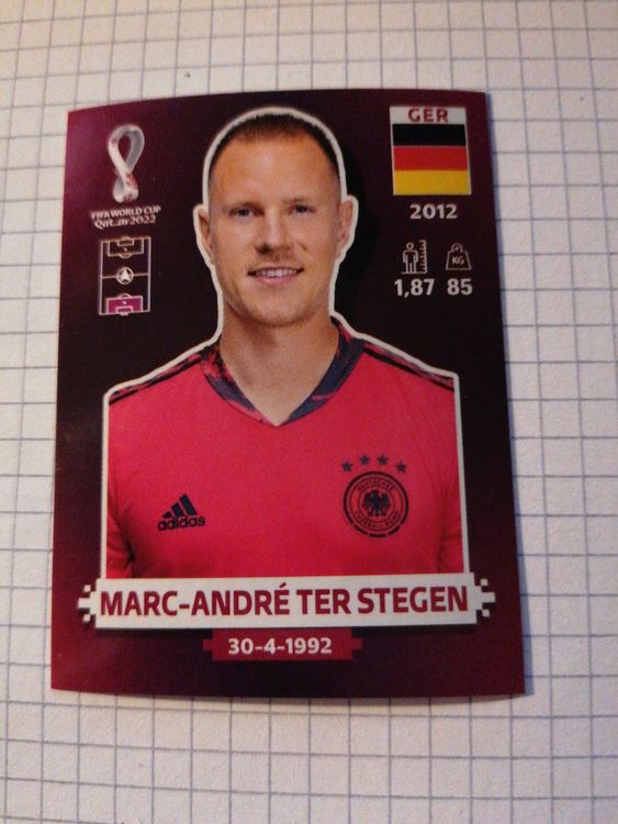 WM Qatar 2022 Ger 4 Marc-Andre Ter Stegen | Kaufen auf Ricardo