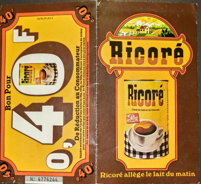 Collectionneurs - Bon de réduction Ricoré vintage - 1970's (Gebraucht ...