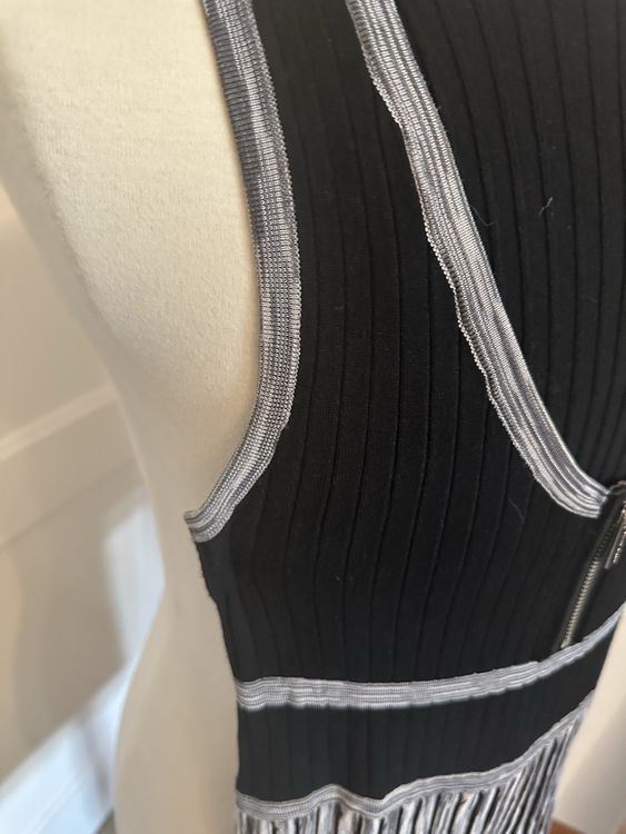 Robe d'été Karen Millen noire plissée, fermeture éclair (Neu (gemäss ...