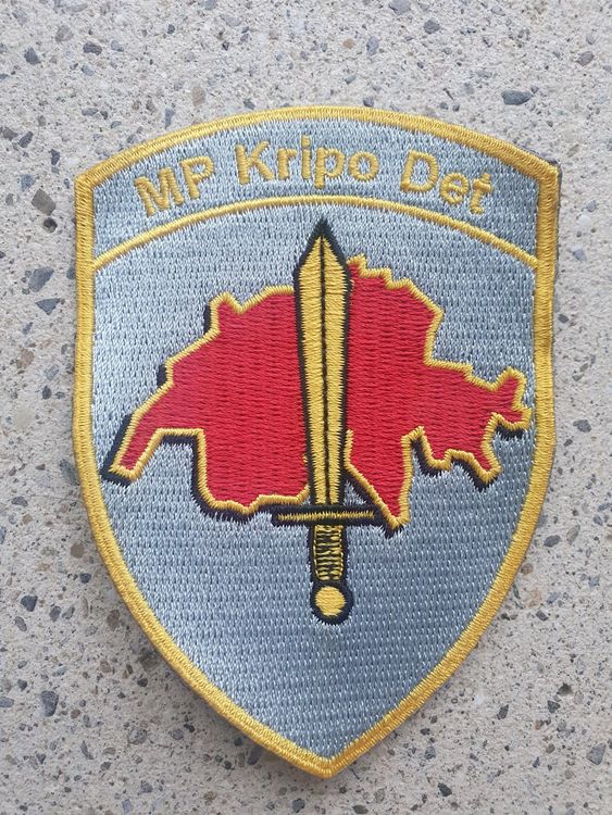 Badge MP Kripo Det ohne klett Tenu A *** (Neu und originalverpackt) in ...