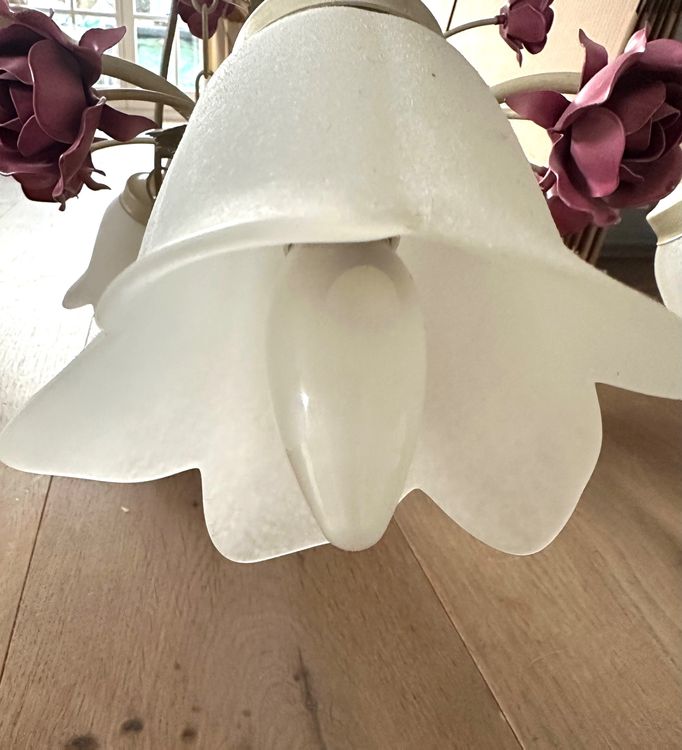 🟢 lustre vintage Shabby chic Romantisch Kronleuchter Blumen (Gebraucht ...