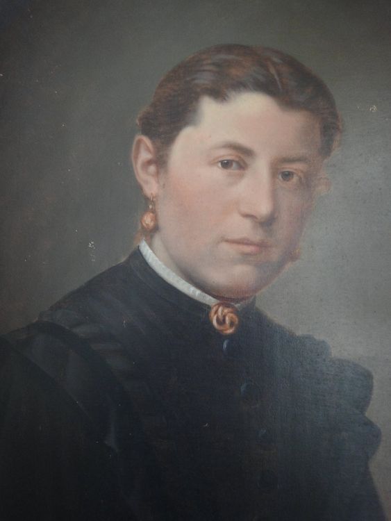 Hieronymi, Ernst W. - Oelgemälde - Porträt Frau Morell 1874 (Gebraucht ...