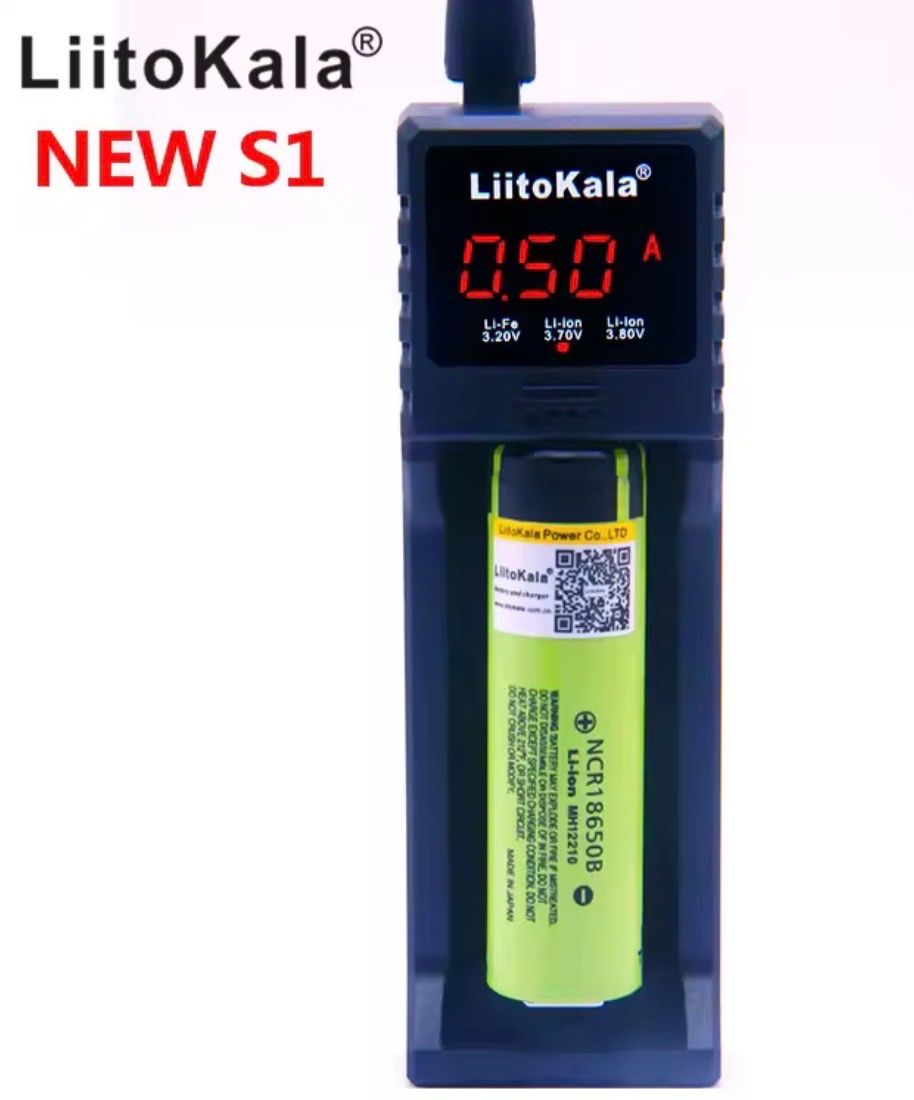 LiitoKala Lii-S1 Digital-Charger plus AC Adapter und USB-C (Neu und ...