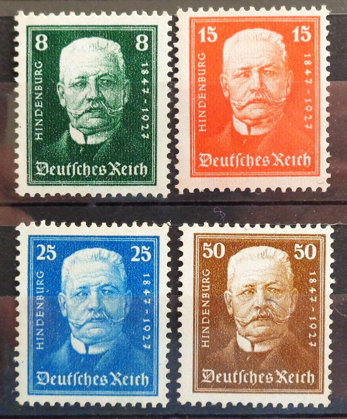 DEUTSCHES REICH 1927: Deutsche Nothilfe, Hindenburg, * (Neu (gemäss ...