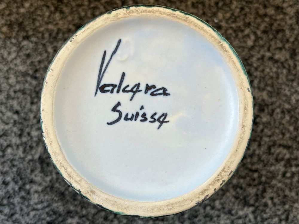 Mid-Century Keramikvase Vase Keramik VALCERA SUISSE Pferde (Gebraucht ...