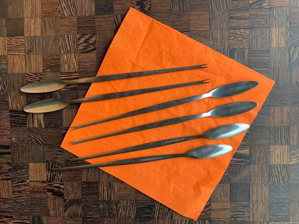 C. Hugo Pott, Hummer 6 x Gabeln, ca 1960/70‘er Jahre, Stahl. | Kaufen ...