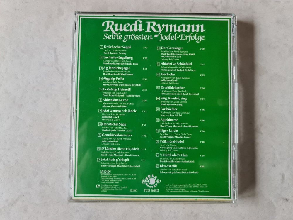 Ruedi Rymann-Seine grössten Jodelerfolge (Gebraucht) in Schneisingen ...