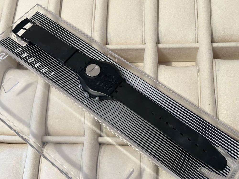 Swatch chronograph SCB100 BLACK FRIDAY neuve 1990 fonctionne | Kaufen ...