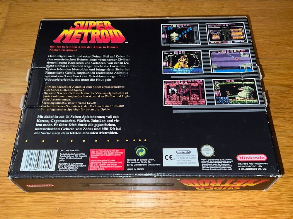 Super Nintendo (SNES) Spiel - Super Metroid Big Box (OVP) (Gebraucht ...