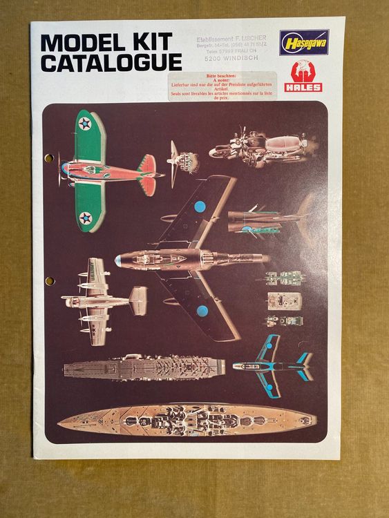 MODEL KIT KATATLOG HASEGAWA / HALES (Ref.231) (Neu (gemäss Beschreibung ...