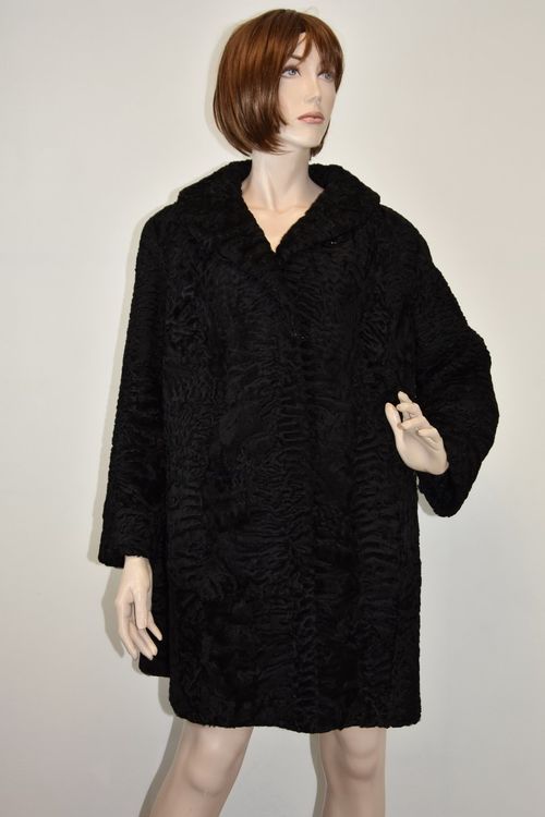 Pelz Mantel/Persianer Jacke Kurzmantel /schwarz Gr.M/L (Gebraucht) in ...