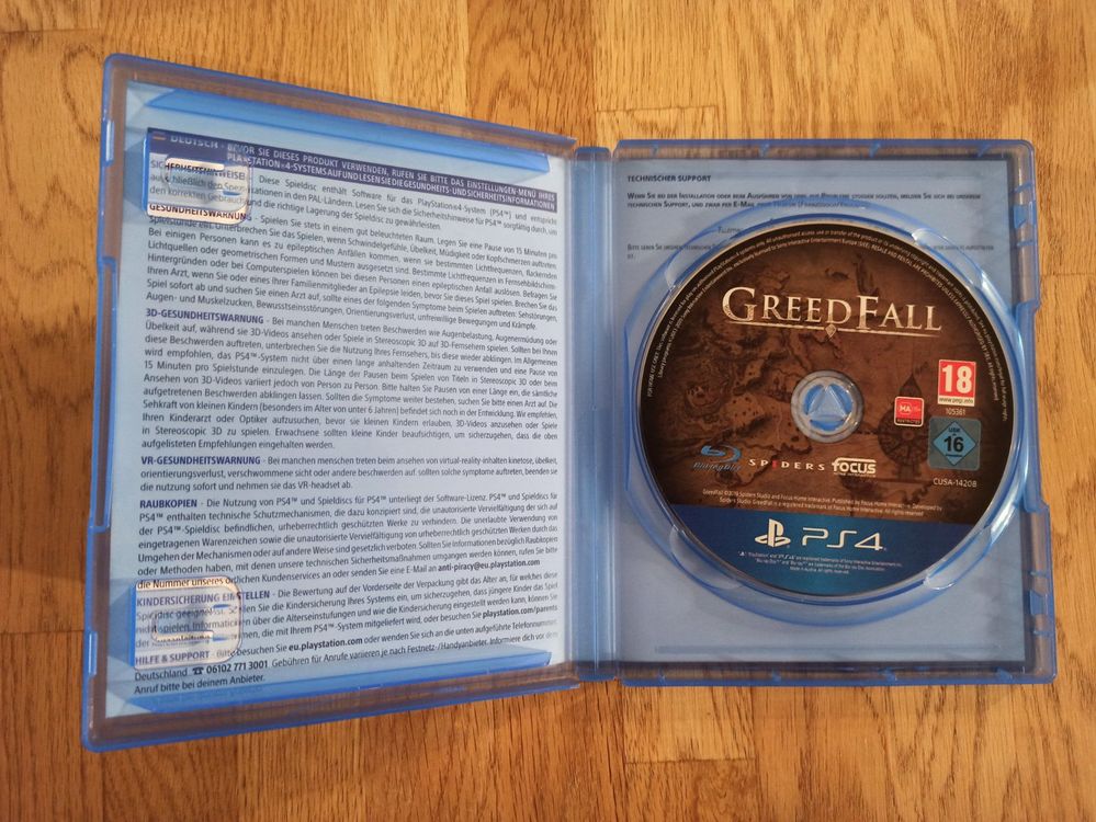 GreedFall ( Greed Fall ) / PS4 / PS5 📀🎮📀 (Gebraucht) in Oberweningen ...