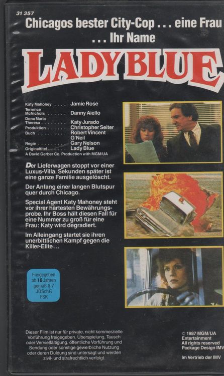 Lady Blue (USA 1985) MGM/UA VHS 31 357 (Gebraucht) in Remetschwil für ...