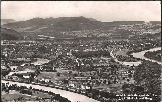 Windisch und Brugg AG Flugaufnahme Nr.42 , 1950 | Kaufen auf Ricardo