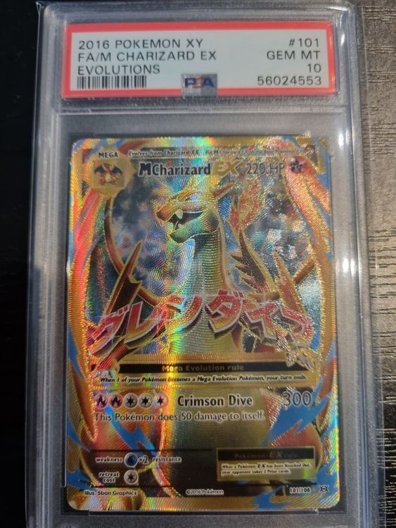 (KOPIE) PSA 10 - Mega Charizard EX XY Evolutions - Pokemon (Neu (gemäss ...