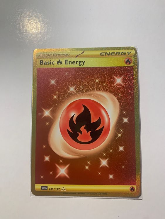 Pokemon Base Fire Energy 230/197 OBF Obsidian Flames ENG (Neu (gemäss ...