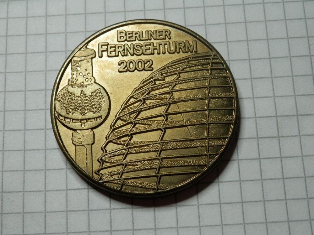 Medaille Globe Taler Fernsehturm Berlin 2002 | Kaufen auf Ricardo