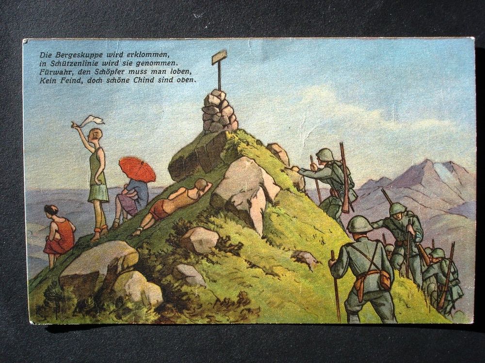 KÜNSTLER-AK Jux Bergsteiger Militär | Kaufen auf Ricardo