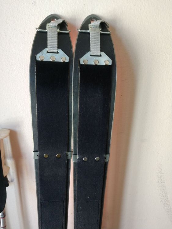 Head Alpinist 160cm Vintage 70er Touren Ski Set Felle Stöcke (Gebraucht ...