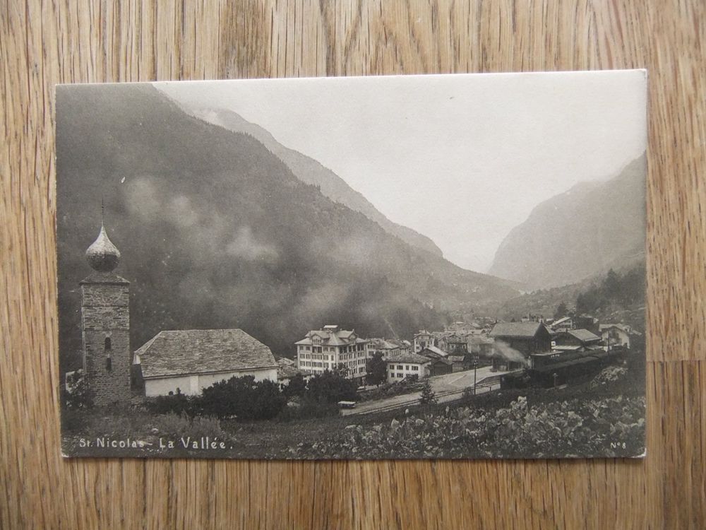 St.Niklaus Bahnhof + Dampflokomotive Visp-Zermatt Bahn | Kaufen auf Ricardo