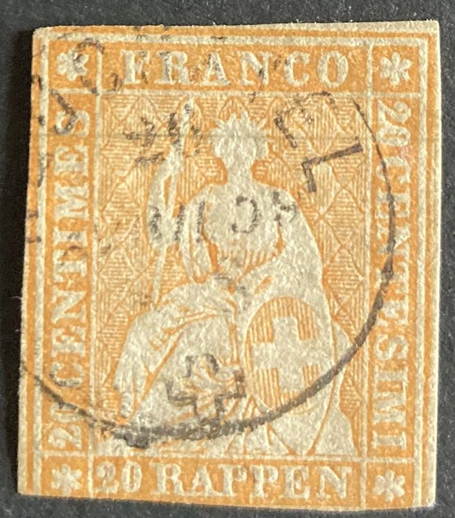 1857, Strubel 25B1(25D) geprüft ABT, SBK 280 Fr. (Gebraucht) in Flawil für CHF 19 – mit ...