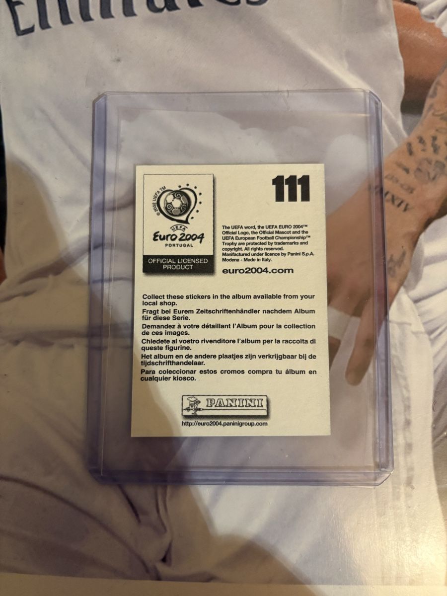 Thierry Henry Euro 2004 Panini Sticker Nr. 111 (Neu (gemäss ...