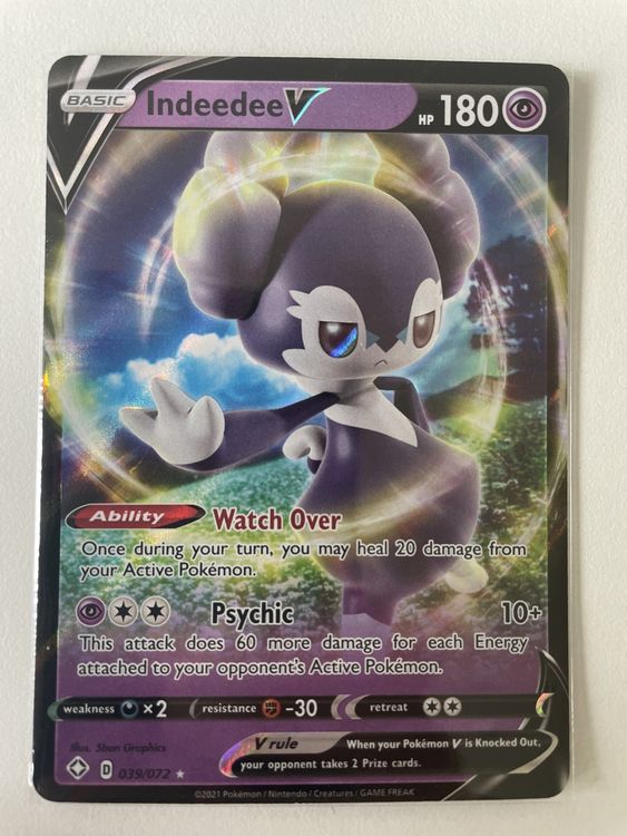 Pokémon Karte Indeedee V (Neu (gemäss Beschreibung)) in Burgdorf für ...