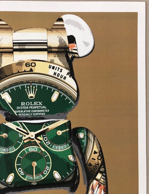 Death: Gold Rolex Bearbrick , signiert 82/100 | Kaufen auf Ricardo