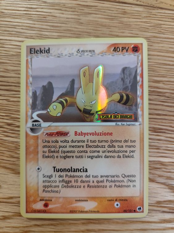 Pokemon Elekid Delta Species EX Dragon Frontiers stamp holo | Kaufen ...