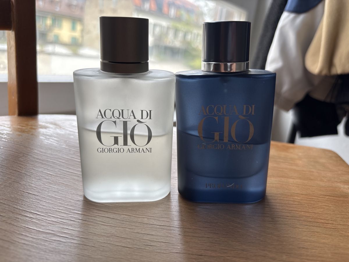 Aqua di Gio EDT und Aqua di Gio Pro Eau de Parfüm Profondo (Gebraucht) in Basel für CHF 41 – mit ...
